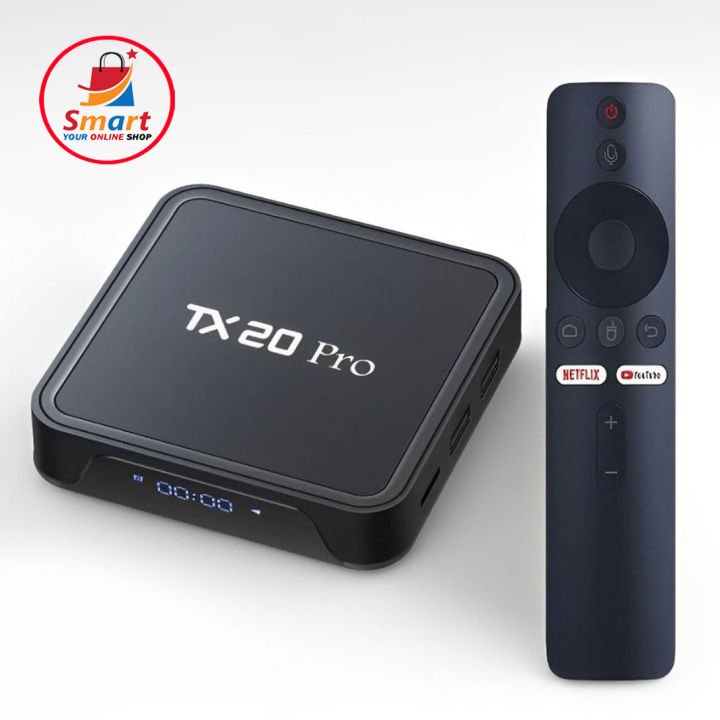 TX20 Pro 12K ULTRA HD Android Smart TV Box Voice Remote, Bluetooth ...