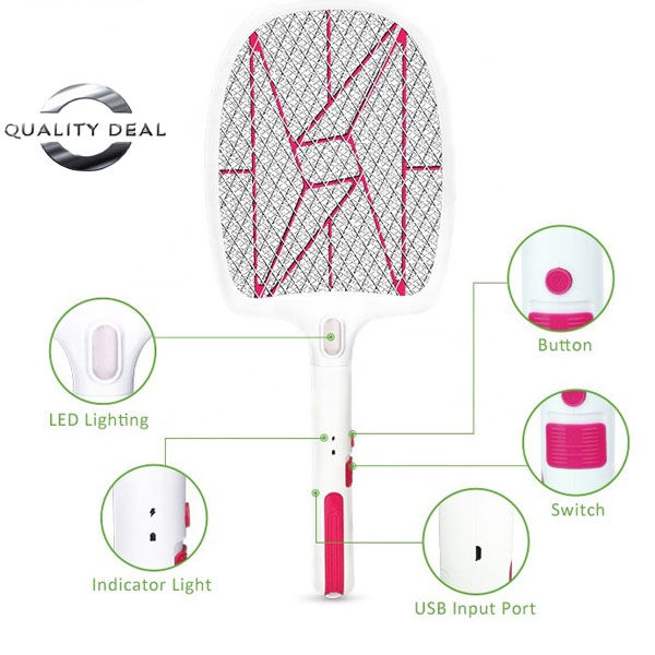 SUNMOON SM-3821 Type C Charging Port Mosquito killer bat with Heavy ...