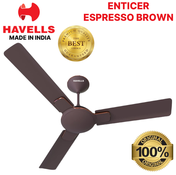 Havells Enticer 1400mm / 56" Ceiling Fan (Decorative, Dust Resistant ...