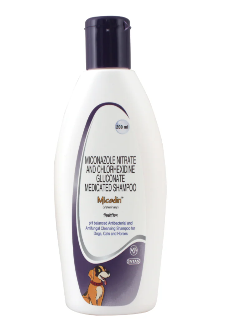 Micodin Medicated Shampoo Anti Bacterial & Anti Fungal Shampoo For Cats ...