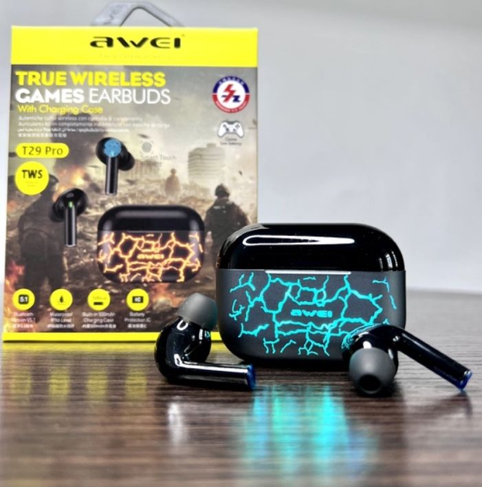 Awei T29 Pro True Wireless Games Earbuds With Dynamic Color Changing ...
