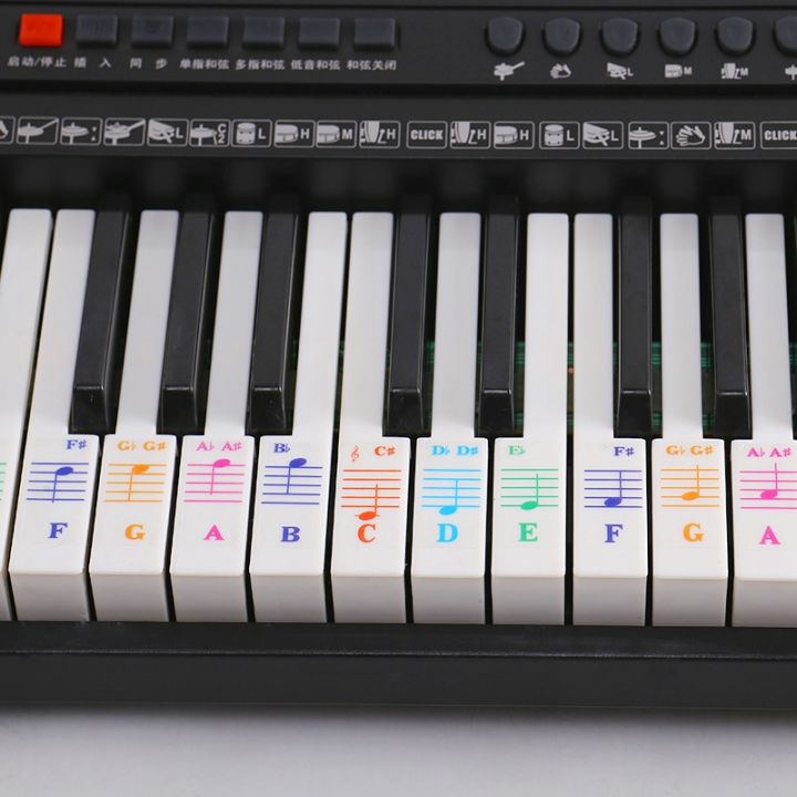 Harmony Piano Sticker Transparent Piano Keyboard Sticker 49/54/61/88 ...