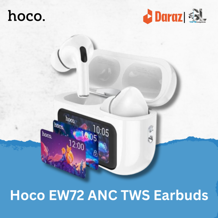 Hoco EW72 Touch Screen ANC True Wireless Earphones | Daraz.com.bd