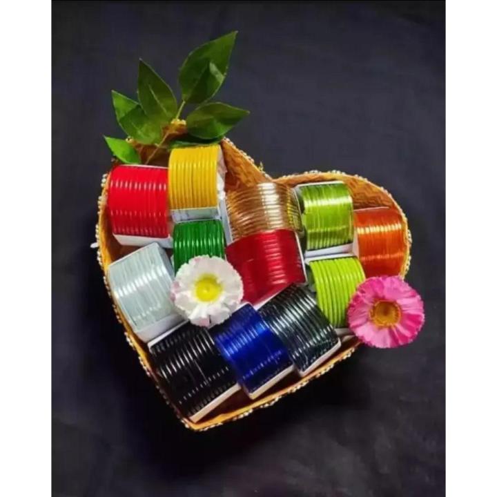 6 Dojon Bangles/churi for girls combo gift box(Reshmi churi) | Daraz.com.bd