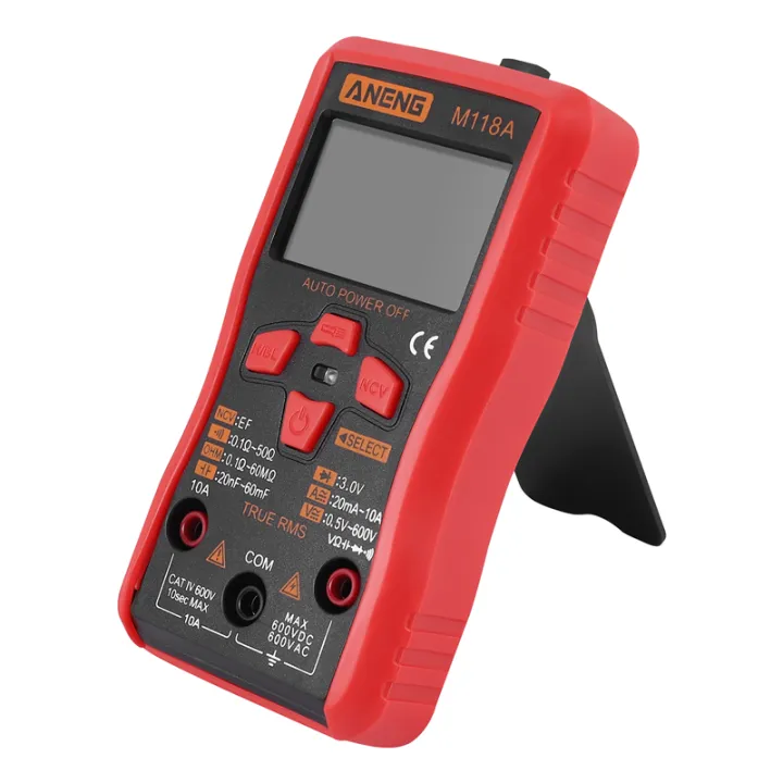 M118A Mini Digital Multimeter Automatic True RMS Tester 6000 Counts ...