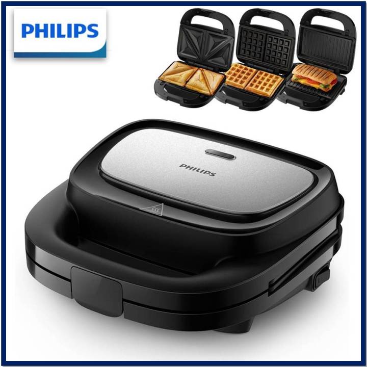 Philips HD2350/80 Series 5000 3-in-1 Waffle Maker, Panini Maker ...