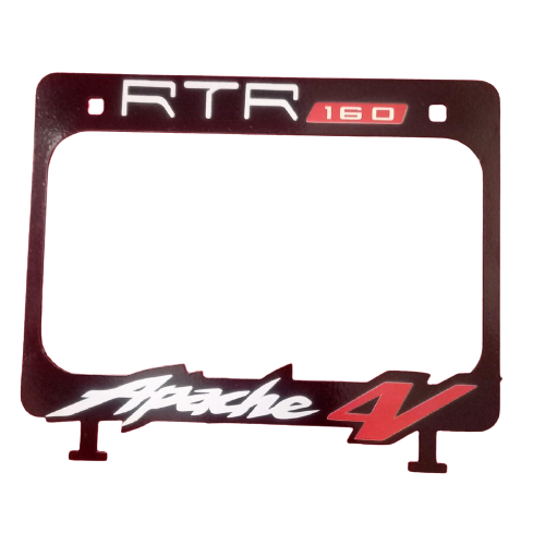 Motorcycle Number Plate Frame For Apache RTR 4V | Daraz.com.bd