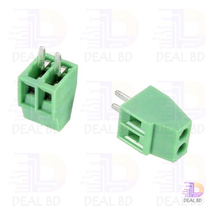 5Pcs - 2 Pin GREEN Color KF301-2P 2 Pin Plug-In PCB Mount Straight Screws Terminal Block ...
