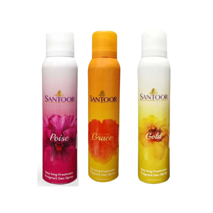 Santoor Deodorant Body Spray For Women 150 ml | Daraz.com.bd