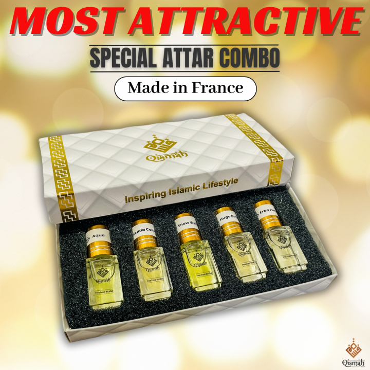 Soft and Sweet Attar Combo Pack 5 in 1 for Men and Women ( Ator Perfume ...