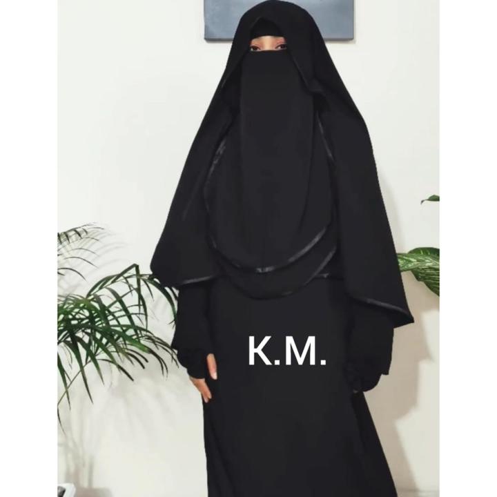 Butterfly Niqab/ Hoodie Niqab/ Party Wear Niqab 3 Layer | Daraz.com.bd