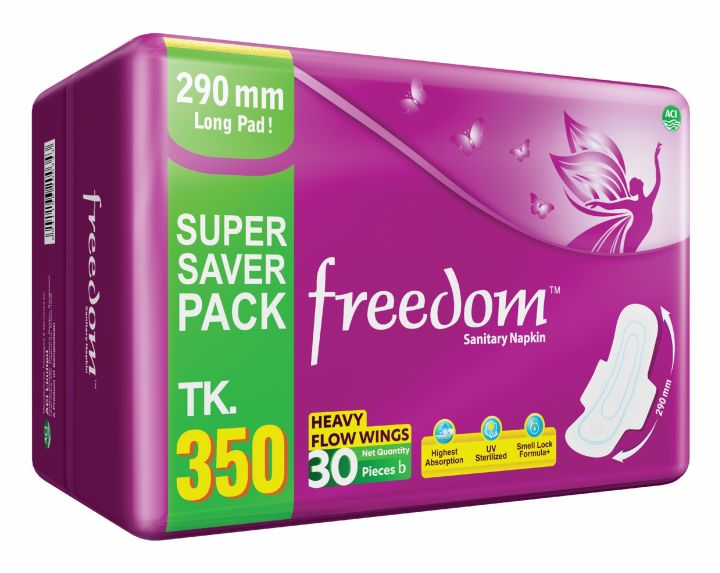 Freedom Heavy Flow 30 Pads | Daraz.com.bd