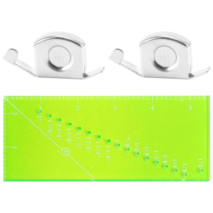 XHHDQES Seam Guide Ruler Set 3Pcs, 2 Magnetic Seam Guid and Seam ...
