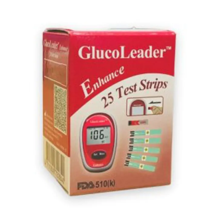 GlucoLeader Enhance RED Strips For Blood Glucose Monitor Test Strips ...