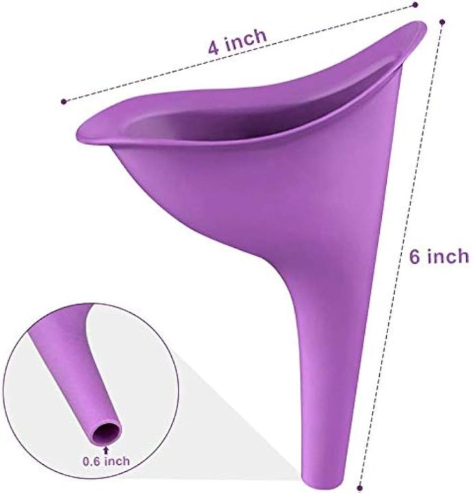 Portable Female Urinal Funnel Ladies Woman Standing Up Hygienic Urine ...