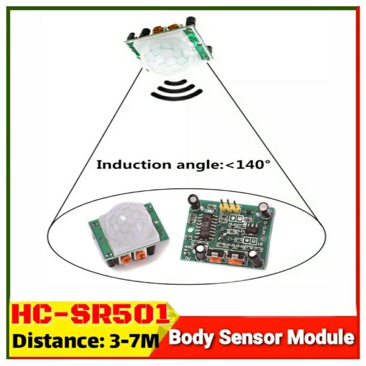 HC-SR501 PIR Motion Sensor IR Sensor Body Module Infrared for Arduino | Daraz.com.bd
