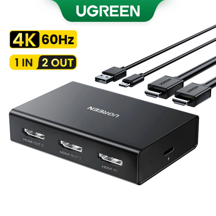 【4k 60HZ】UGREEN HDMI Splitter HDR 1 in 2 out HDMI-compatible Splitter ...