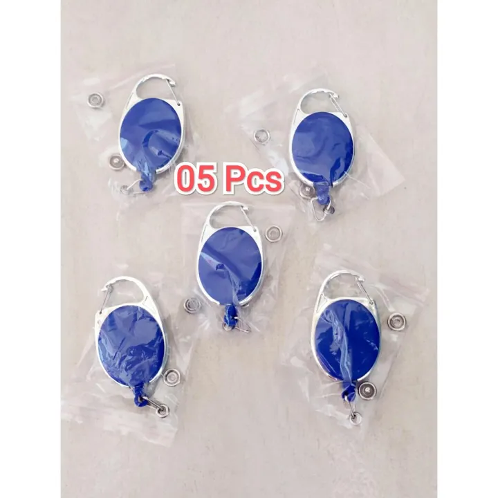 Plastic Pull Carabiner Style Retractable Reel Key Ring ID Card Badge ...