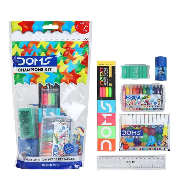 DOMS Champions Kit 6pcs Art Set for Kids Education, painting, Drawing ...
