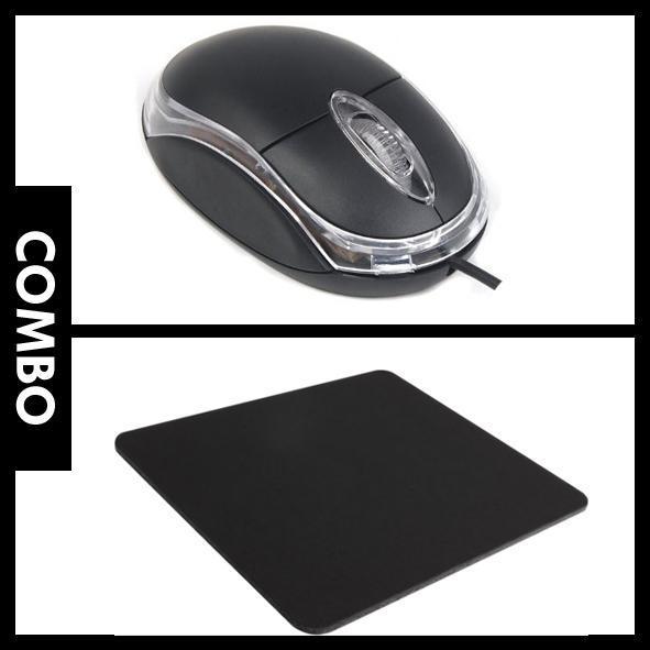 USB Optical Mouse With Mouse Pad - Multicolor | Daraz.com.bd