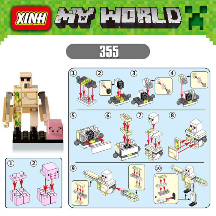【DATA FROG Global MALL】（NEW）Single Sale Minecraft Building Blocks Game ...