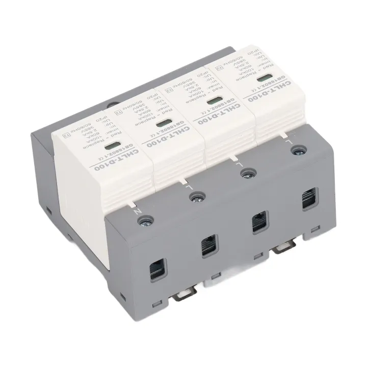 4P Home Surge Protector Surge Protective Device AC 385V 60-100KA 36mm ...