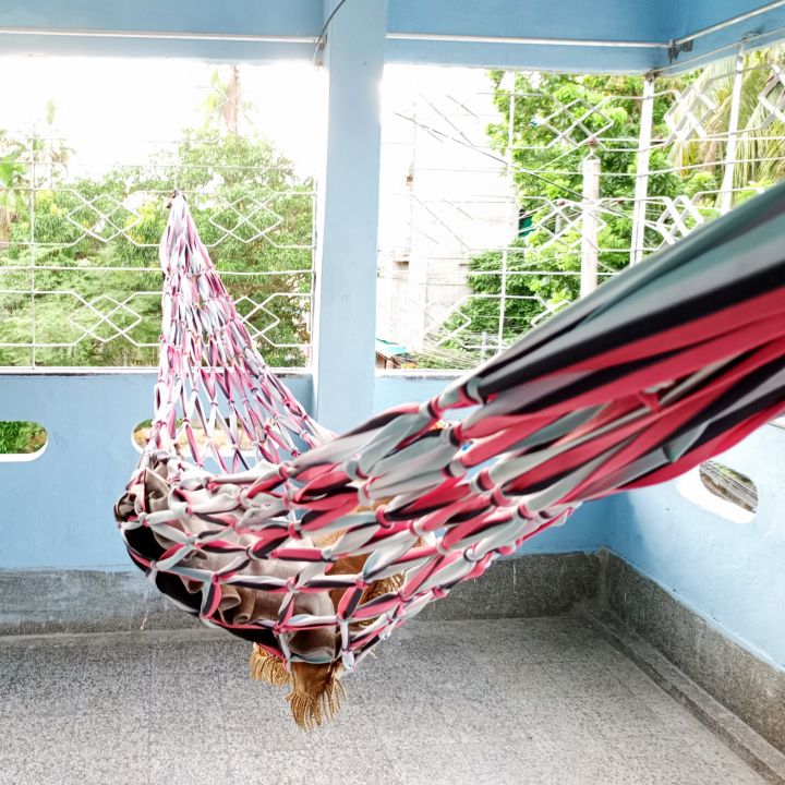 Handmade dulna adult rope bed hanging dulna big swing rope bed for all ...