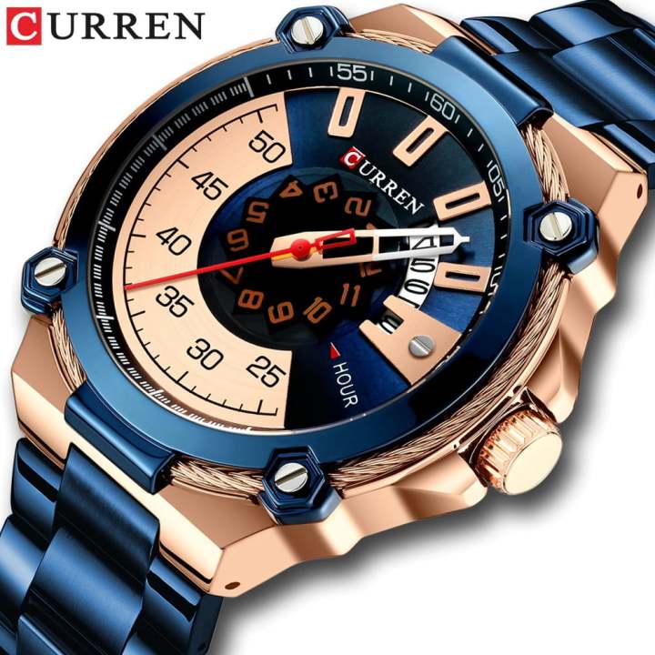 CURREN 8345 Luxury Design Watch for Men Quartz Military Watch Business ...