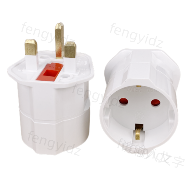 Universal Copper UK Plug Adapter European To British Singapore Malaysia ...