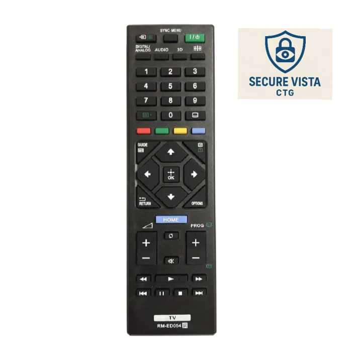 All SONY LED TV Remote Control All Support RM - ED054 | Daraz.com.bd