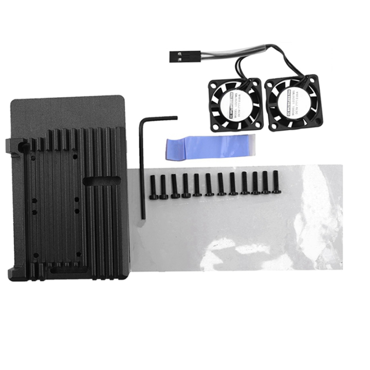 Aluminum Alloy Heat Sink Case Aluminum Case for Raspberry Pi4B for ...