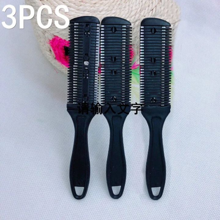 【3C VictoryEagle】3pcs Hair Cutter Comb Double Haircut Scissors Plastic ...