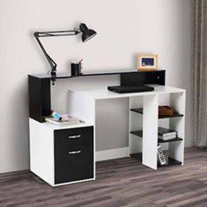 Malaysian Processed Wooden Reading Table - Black and White | Daraz.com.bd