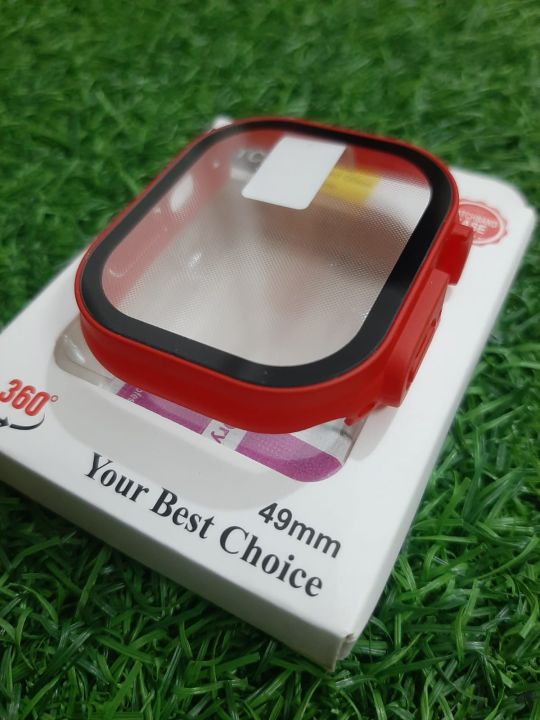 Applee Watch Ultra 49mm Smartwatch Premium Tempered Glass Case ...