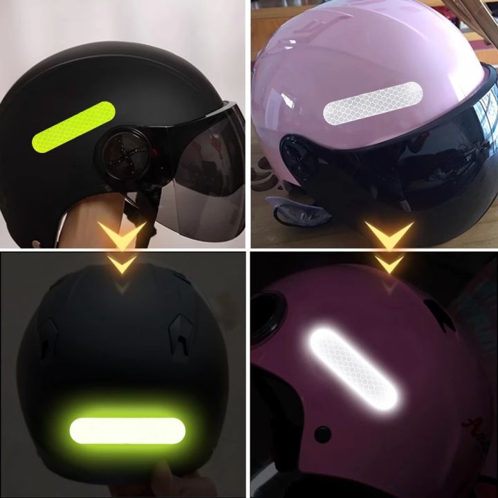 Helmet Reflective Sticker Reflective Safety Bumper Stickers Warning ...