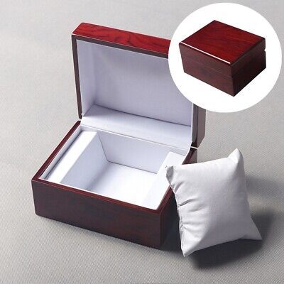 Wooden Wrist Luxury Watch Box With Pillow | Daraz.com.bd
