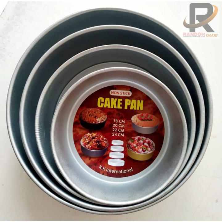 4 Pcs Aluminium Cake Mould Round Mold for Bread, Pudding & Baking tools ...