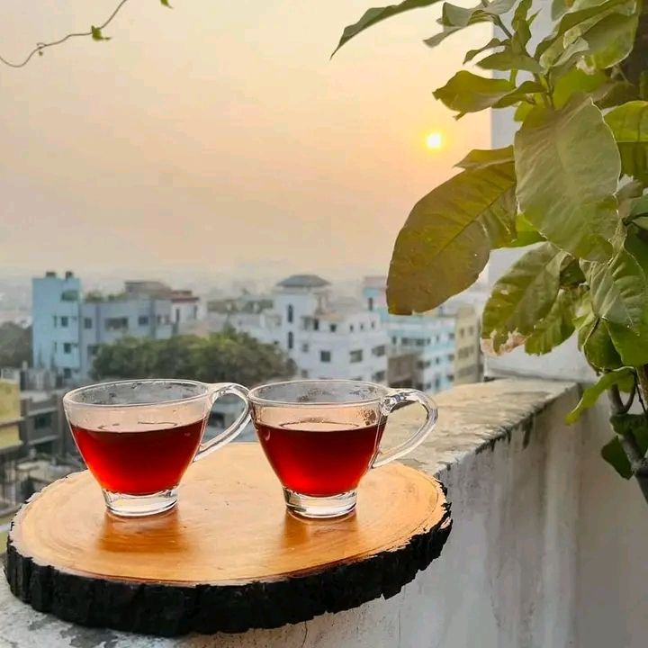 Wooden Slice Tea Tray - Rustic Tea Tray Made Of Natural Wood - Adding A ...