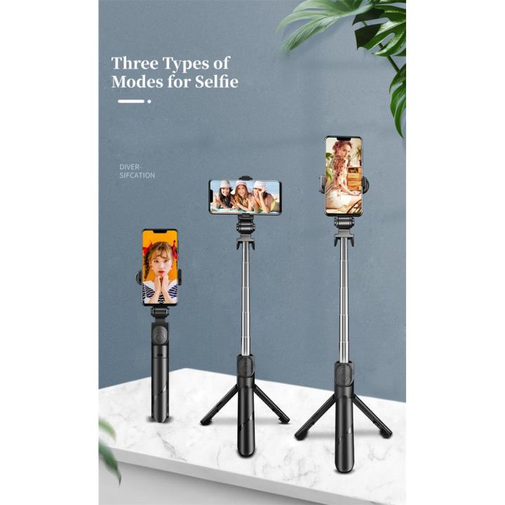 XT02 Wireless Bluetooth Tripod Mobile Phone Selfie Stick | Daraz.com.bd