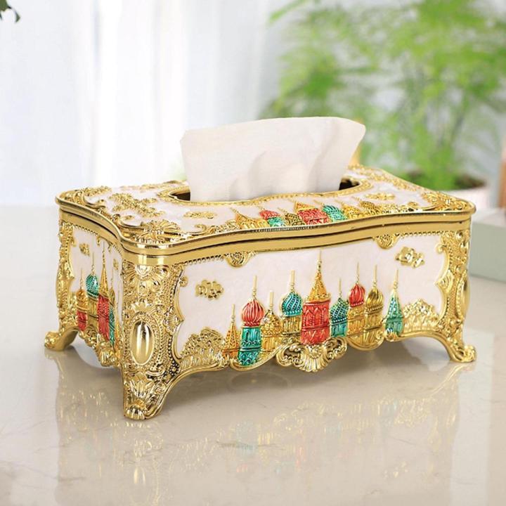 Royal Tissue Box Holder, Luxurious European Style Tissue Box Cover ...