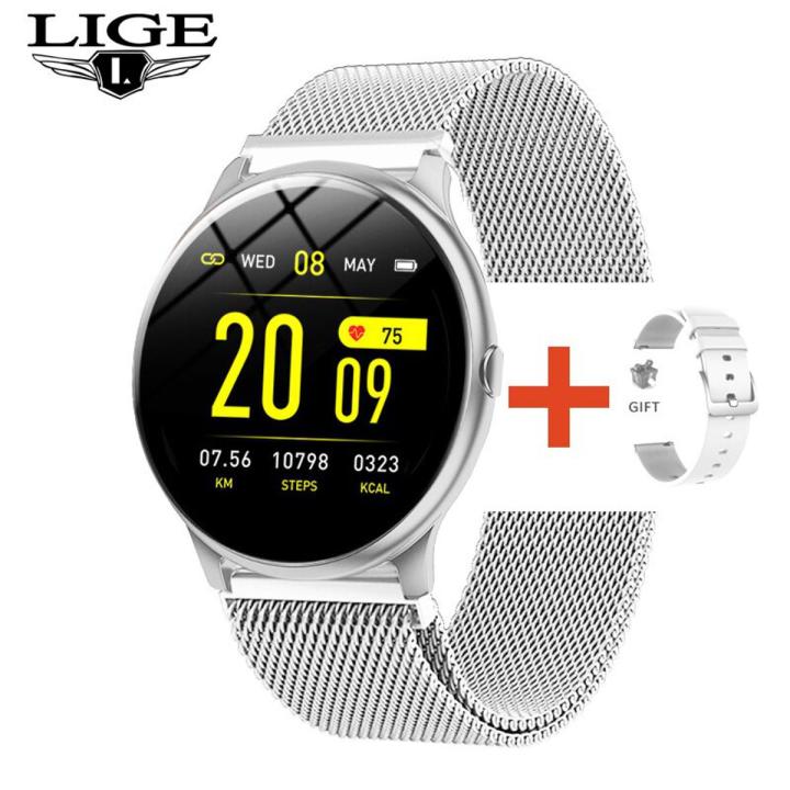 LIGE New Smart Watch Women Men Heart Rate Blood Pressure Information ...