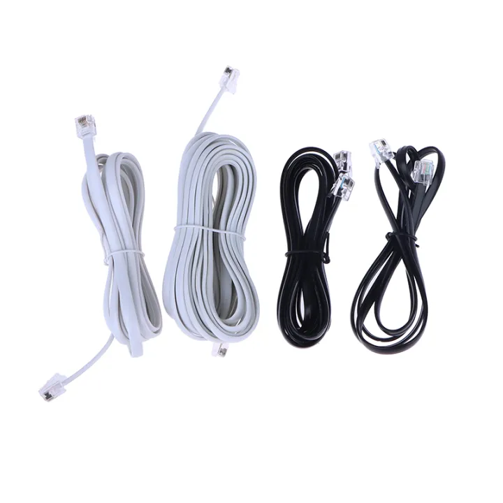 RJ12 6P6C 1/2/3/5m Data Cable, Male To Male Modular Data Cord Straight ...