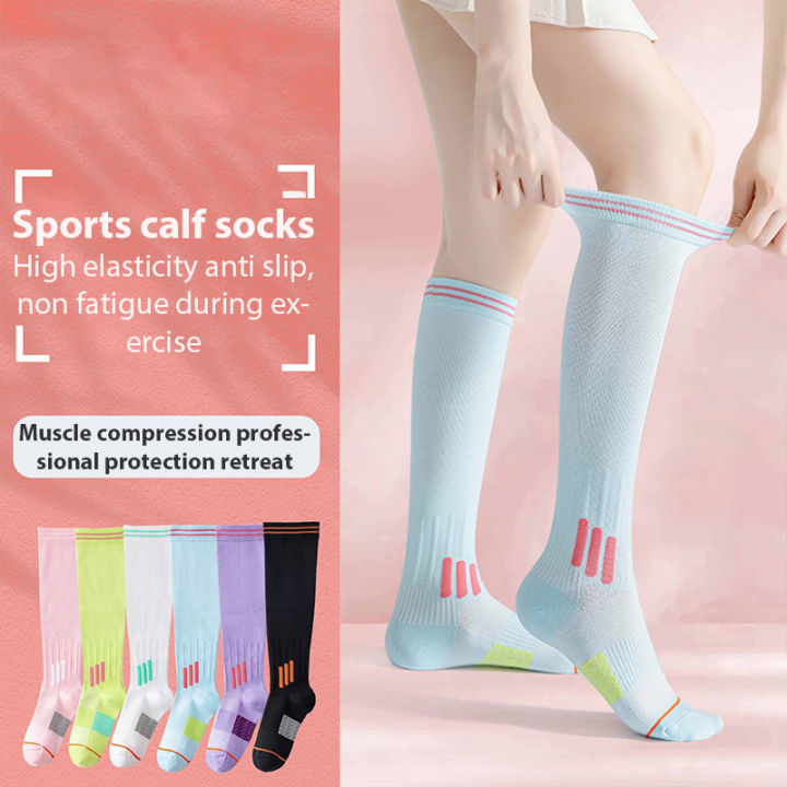 Beautiful calf socks running skipping rope yoga socks stockings ...