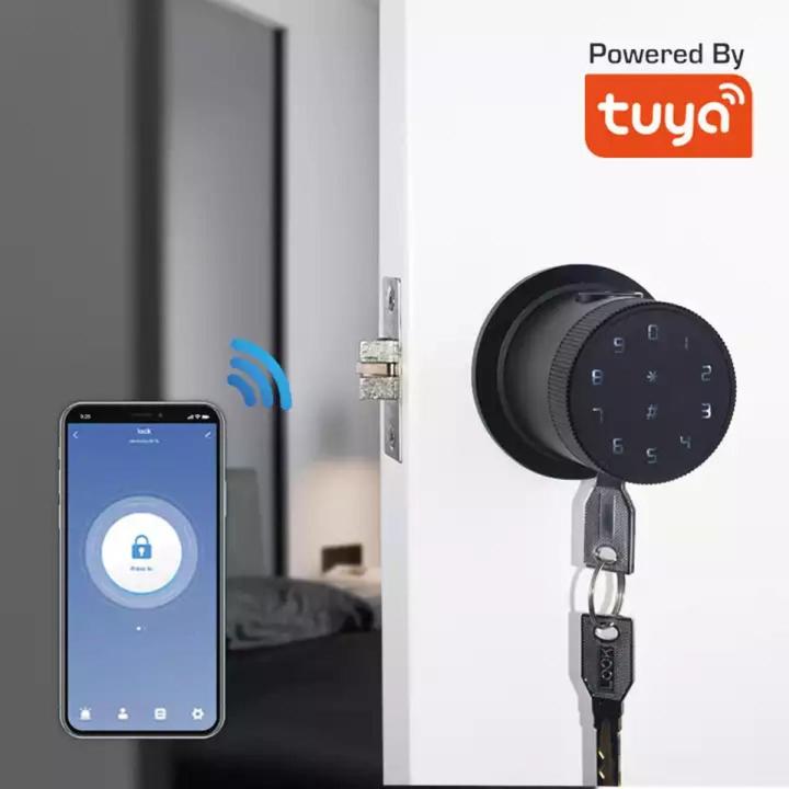 Tuya Round Knob Smart Door Lock | Daraz.com.bd
