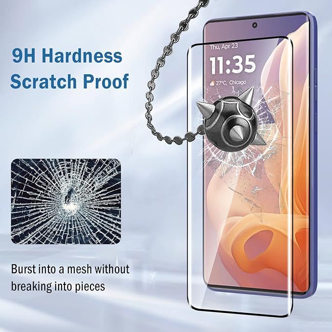 MOTOROLA EDGE 50 NEO HD Curved Edge Liquid UV Tempered Glass Screen ...