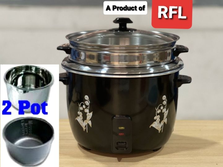 VISION 2.8 LTR RICE COOKER OPEN TYPE (Double Pot) | Daraz.com.bd