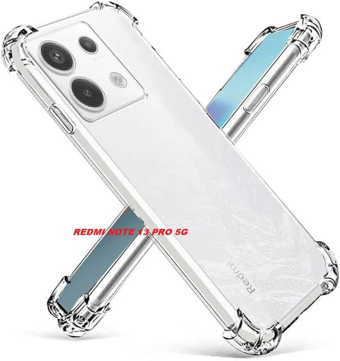 FOR REDMI NOTE 13 PRO 5G SOFT CLEAR TRANSPARENT BACK COVER | Daraz.com.bd