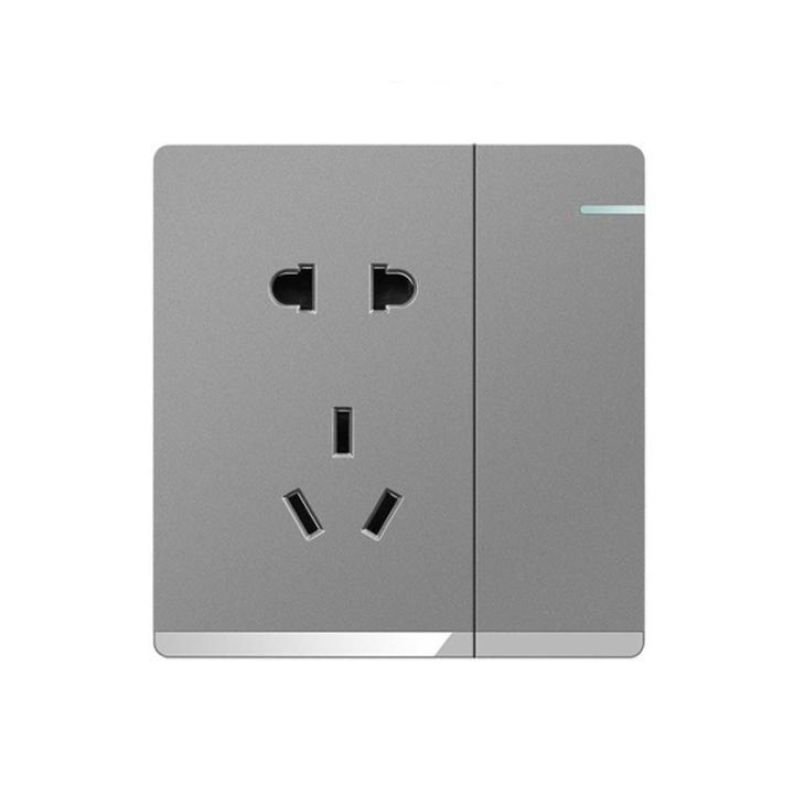 Five Hole Double Switch - AC 220V 16A Wall Mount Switch Panel | Daraz ...