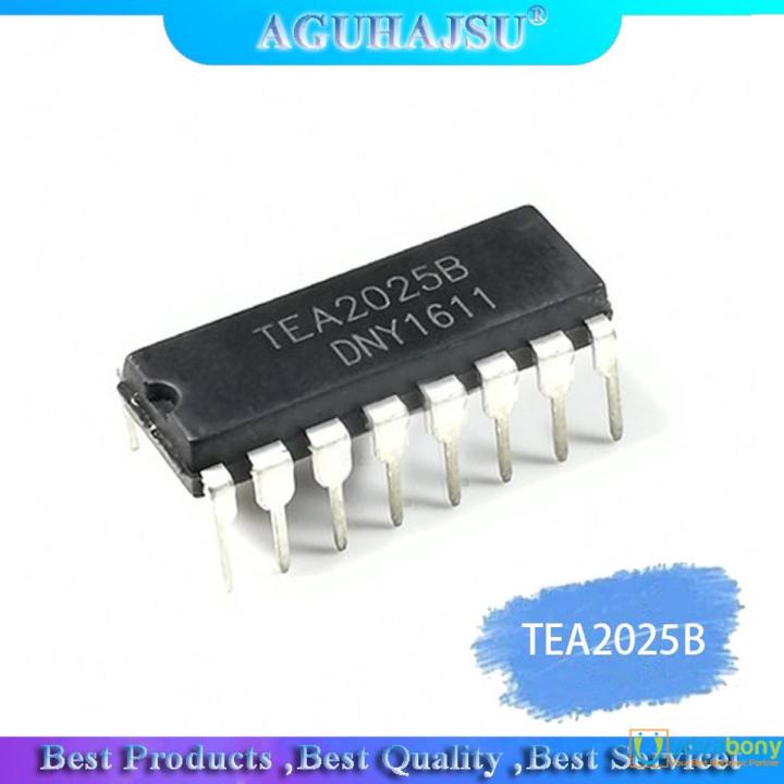 2Pcs TEA2025 TEA2025B TEA-2025 2025 DIP-16 Audio Amplifiers IC Amplifier Board IC Dual In Line ...