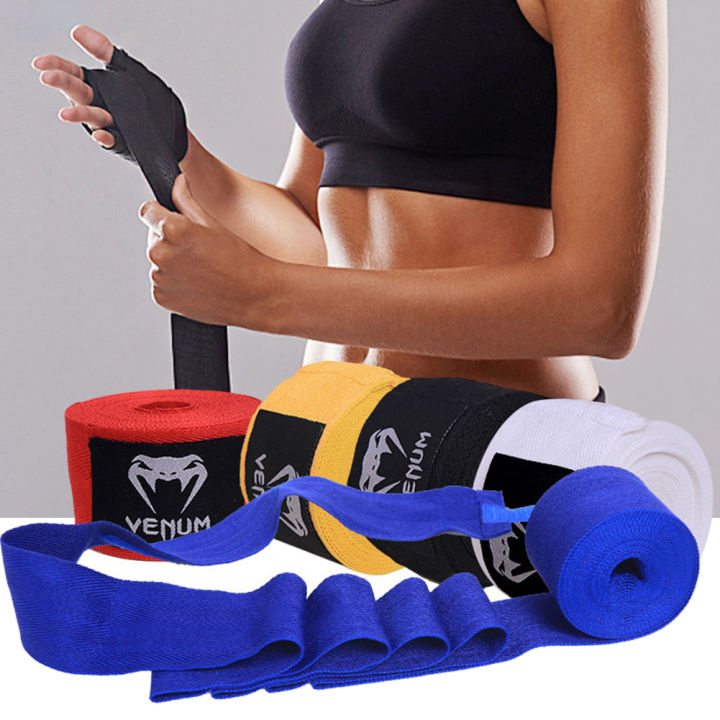 FG 1Pair 1.5M/3M/5M Boxing Bandages Sports Sanda Muay Thai Training ...